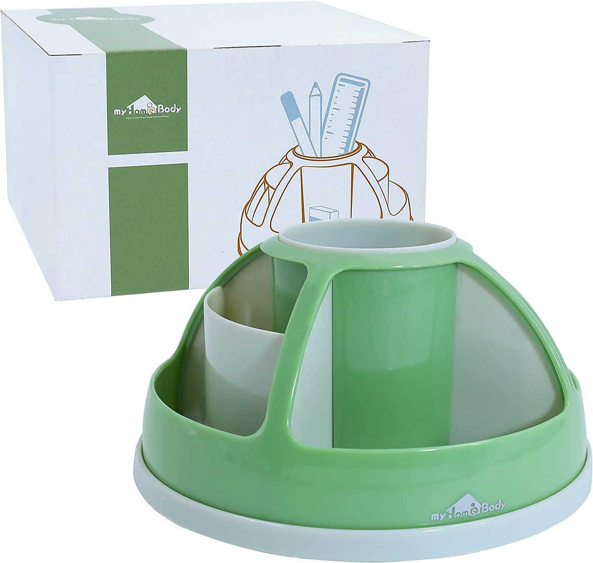 Rotating Desk Organizer, Multi-Compartment