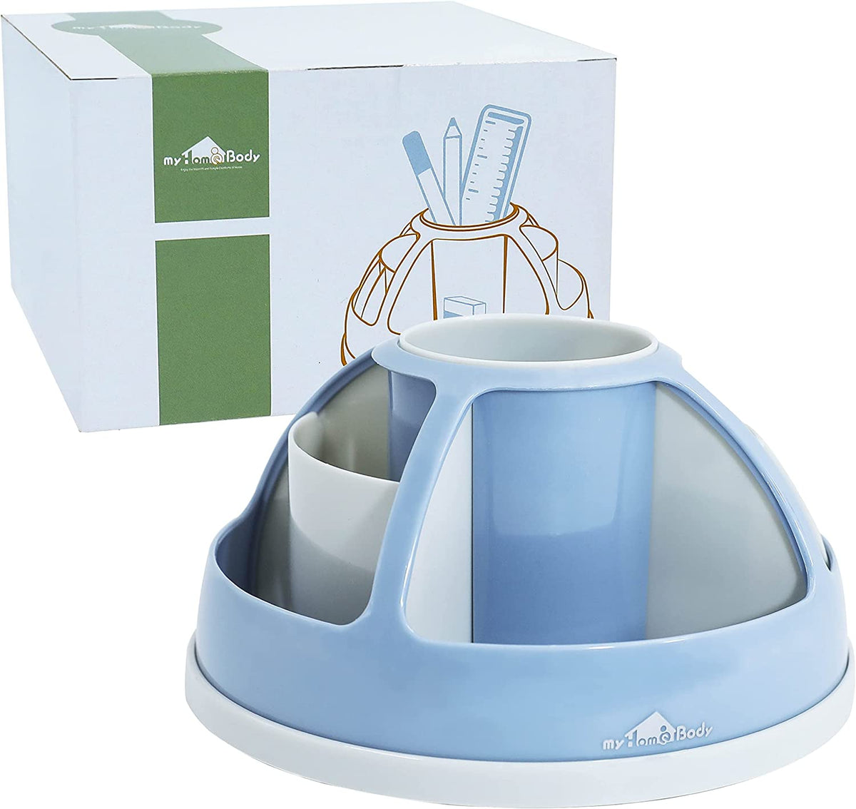 Rotating Desk Organizer, Multi-Compartment